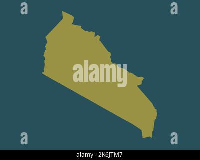 Kajiado, county of Kenya. Solid color shape. Locations of major cities ...