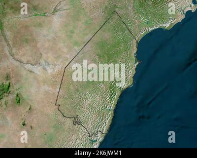 Kilifi, county of Kenya. High resolution satellite map. Locations and ...