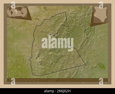 Kisii, county of Kenya. Low resolution satellite map Stock Photo - Alamy