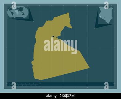 Kisii, county of Kenya. Solid color shape Stock Photo - Alamy