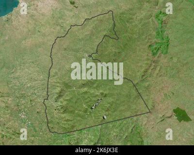 Kisii, county of Kenya. High resolution satellite map. Locations of ...