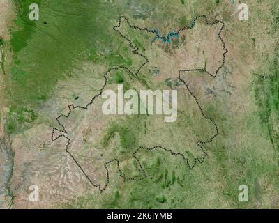 Machakos, county of Kenya. High resolution satellite map. Locations of ...