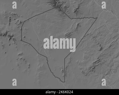 Mandera, county of Kenya. Elevation map colored in wiki style with ...