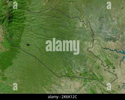 Murang'a, county of Kenya. High resolution satellite map. Locations and ...