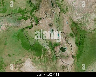 Nakuru, county of Kenya. High resolution satellite map. Locations and ...