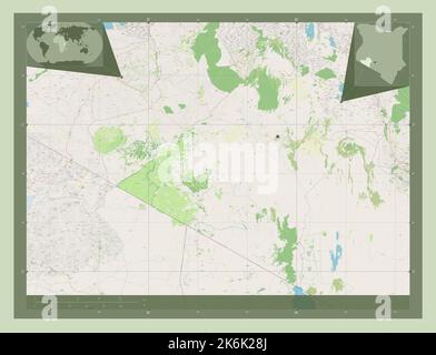 Narok, county of Kenya. Open Street Map Stock Photo - Alamy