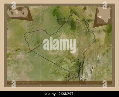 Narok, county of Kenya. Low resolution satellite map Stock Photo - Alamy