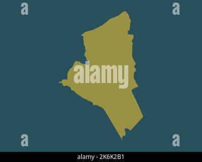 Nyamira, county of Kenya. Solid color shape. Locations of major cities ...