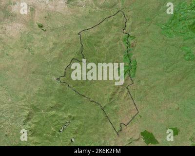 Nyamira, county of Kenya. High resolution satellite map. Locations and ...