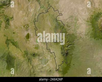 Nyandarua, county of Kenya. Low resolution satellite map. Locations and ...
