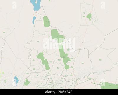 Samburu, county of Kenya. Open Street Map. Corner auxiliary location ...