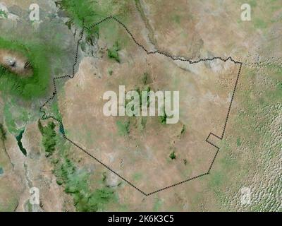 Taita Taveta, county of Kenya. High resolution satellite map. Locations ...