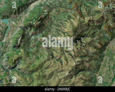 Dragash, municipality of Kosovo. High resolution satellite map ...