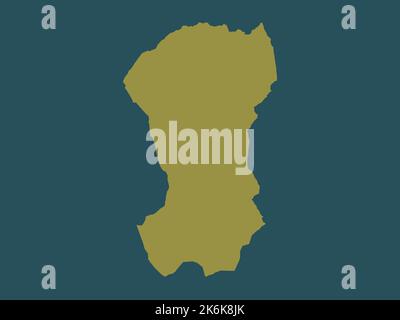 Dragash, municipality of Kosovo. Solid color shape. Locations and names ...