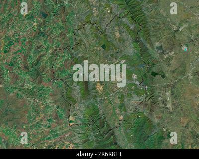 Drenas, municipality of Kosovo. High resolution satellite map ...