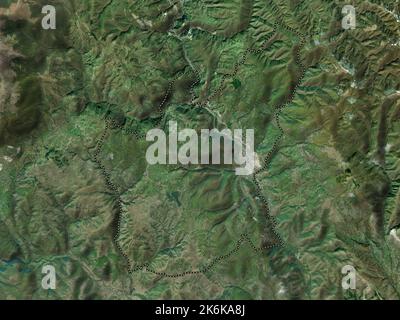 Hani i Elezit, municipality of Kosovo. High resolution satellite map ...