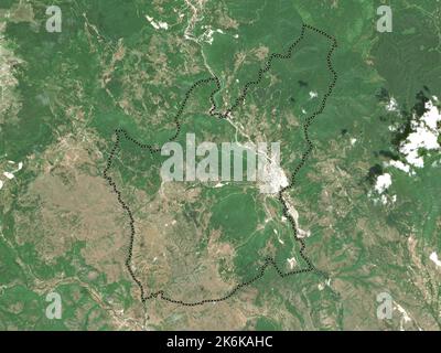 Hani i Elezit, municipality of Kosovo. Low resolution satellite map ...