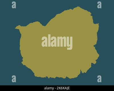 Istog, municipality of Kosovo. Solid color shape. Locations and names ...