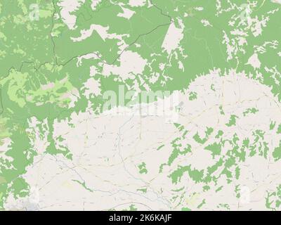 Istog, municipality of Kosovo. Open Street Map. Corner auxiliary ...