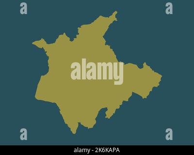 Kacanik, municipality of Kosovo. Solid color shape. Locations of major ...