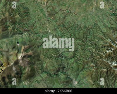 Kacanik, municipality of Kosovo. High resolution satellite map ...
