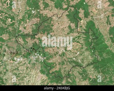 Malisheve, municipality of Kosovo. Low resolution satellite map ...