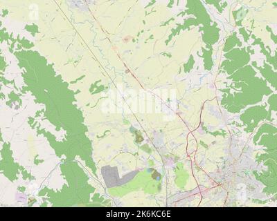 Obiliq, municipality of Kosovo. Open Street Map. Locations and names of ...