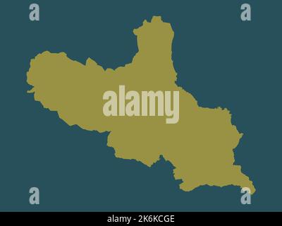 Peja, municipality of Kosovo. Solid color shape. Locations and names of ...