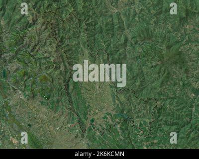 Podujeva, municipality of Kosovo. High resolution satellite map ...