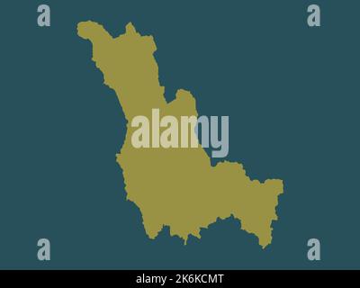 Podujeva, municipality of Kosovo. Solid color shape. Locations and ...