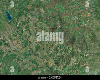 Rahovec, municipality of Kosovo. High resolution satellite map ...