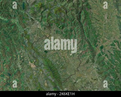 Vushtrri, municipality of Kosovo. High resolution satellite map ...