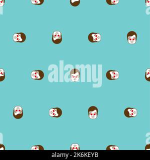 Enamored human Pattern seamless . A man in love Background. Guy with ...