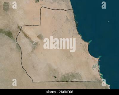 Al Ahmadi, province of Kuwait. High resolution satellite map. Locations ...