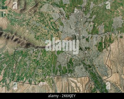 Osh, city of Kyrgyzstan. High resolution satellite map Stock Photo - Alamy