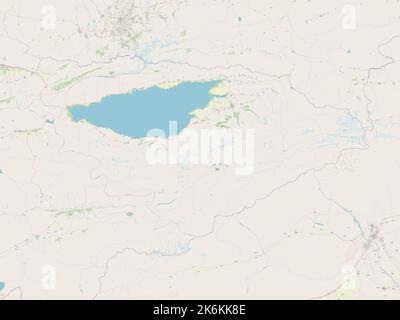 Ysyk-Kol, province of Kyrgyzstan. Open Street Map. Locations of major ...