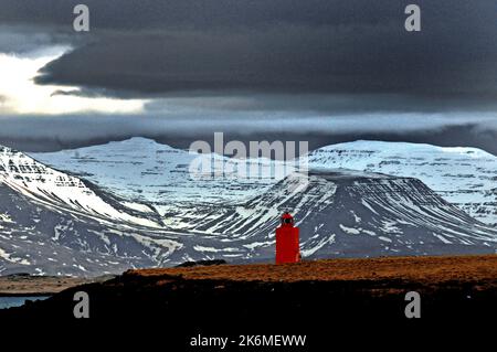 Engey Lighthouse, Reykjavik, Iceland Stock Photo - Alamy