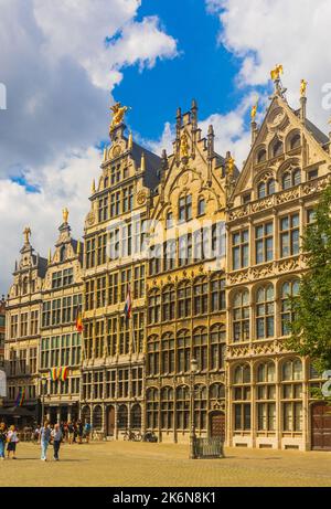 Antwerp, Belgium - August 06, 2022: Boerentoren officially KBC Tower is ...