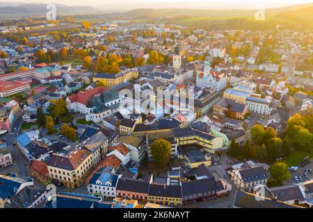 Aerial cityscape of Sumperk Stock Photo - Alamy