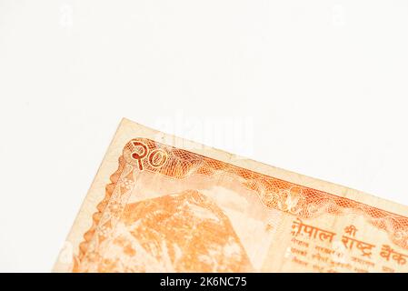 Nepali currency isolated on white background Stock Photo - Alamy