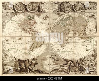 Two Maps In An Old Bible One Showing Babylonia, Assyria, Media And ...