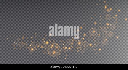 White png dust light. Bokeh light lights effect background. Christmas ...