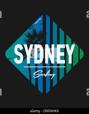 sydney cool boy,t-shirt design fashion vector SURFING SHIRT Stock ...