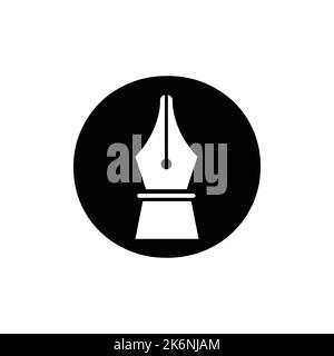 Initial Letter 4 Pen Nib Icon For Education Logo and Law Symbol Vector ...