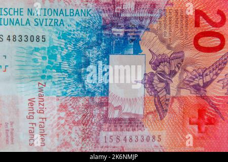 Macro shot of the fifty swiss francs banknote Stock Photo - Alamy