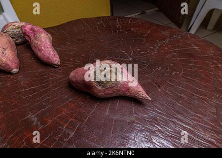 sweet potato with sweet-tasting tuberous roots used as a root vegetable ...