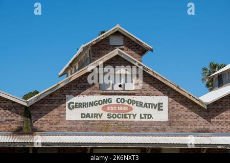Gerringong milk storage buildings Stock Photo - Alamy