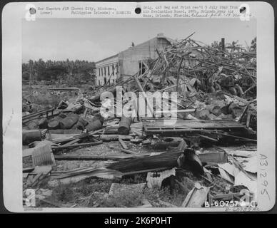 Davao City power plant after Allied air attacks over this area in ...