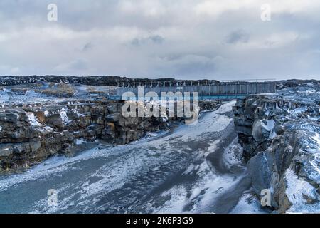 Bridge America-Eurpope, Southern Peninsula Region, Iceland, Europe ...