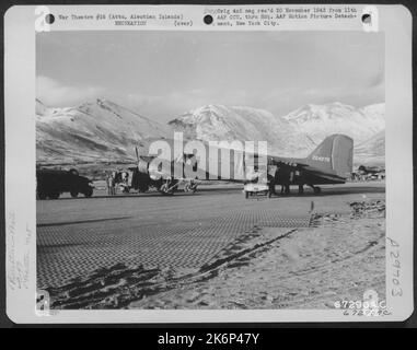 At Alexai Point, Attu, Aleutian Islands, Officers Of The 77Th Bomb ...